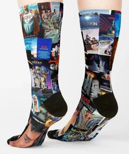 '1980's Movie Posters' Crew Socks — Little Sock Store