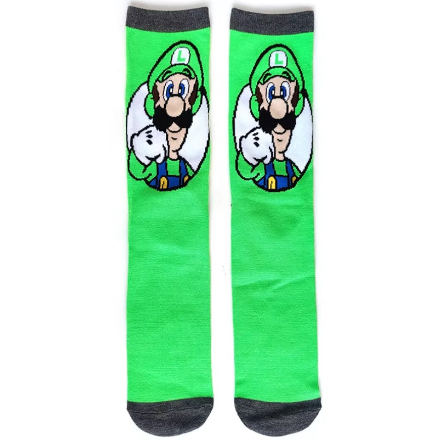 Super Mario 'Adorable Luigi' Crew Socks — Little Sock Store