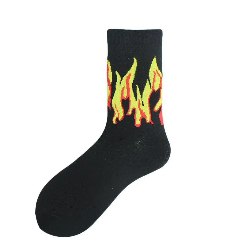 Flame 'Fire' Crew Socks — Little Sock Store