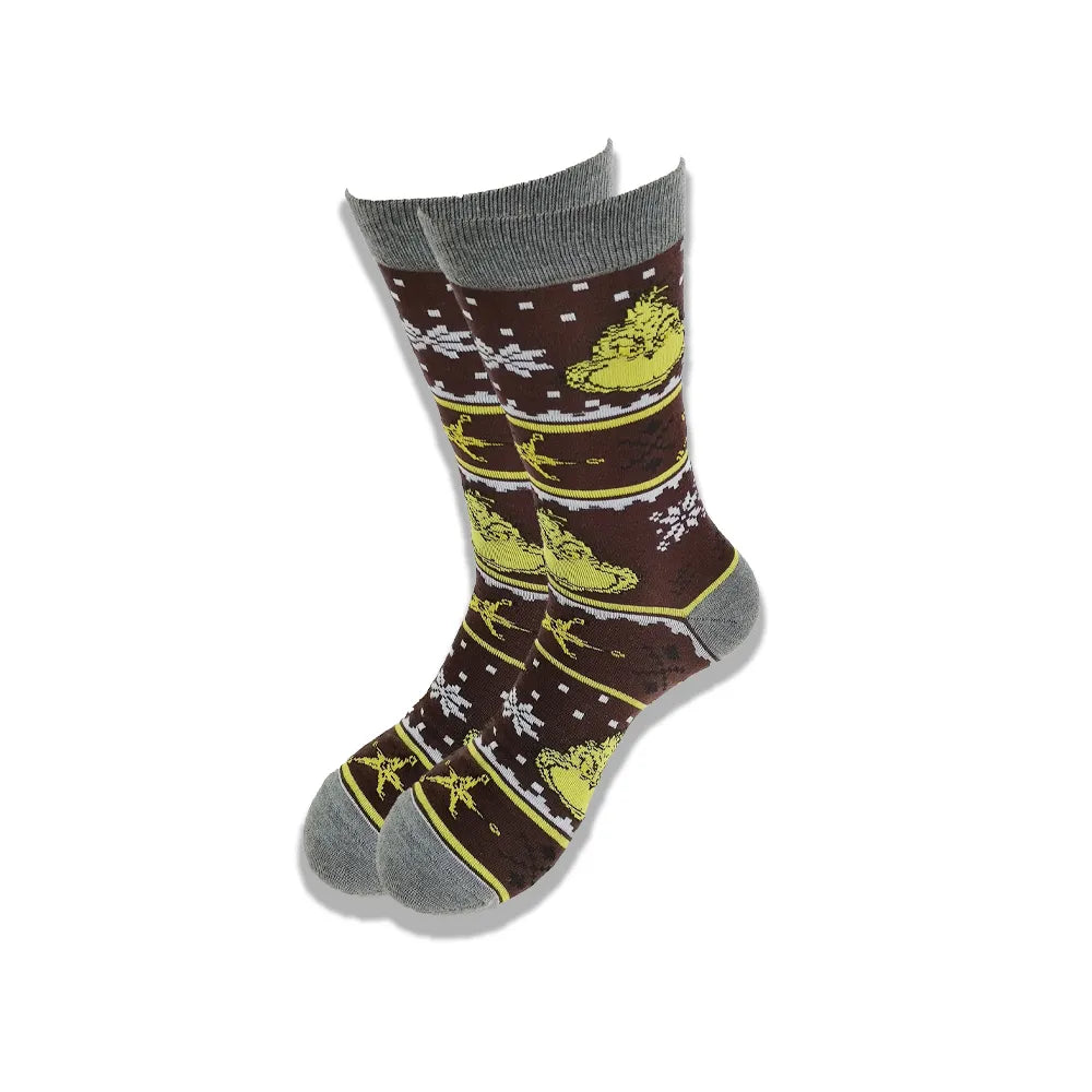 How The Grinch Stole Christmas 'Always Grumpy' Crew Socks — Little Sock ...