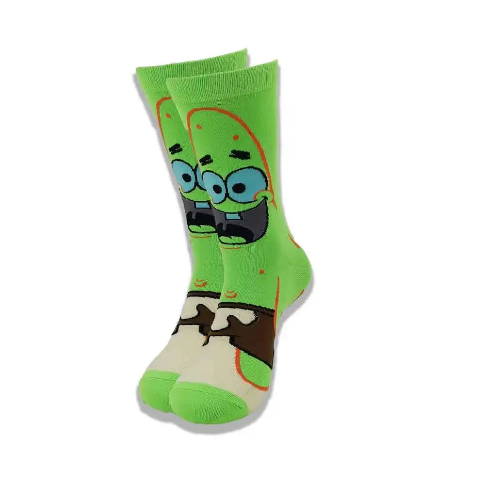 Spongebob 'Green Patrick' Crew Socks — Little Sock Store