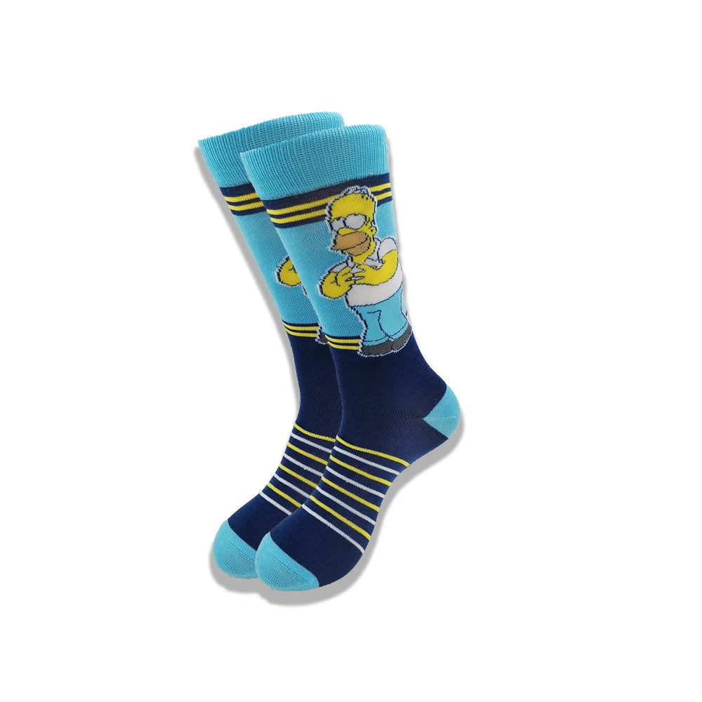 The Simpsons 'Thinking Homer' Crew Socks — Little Sock Store