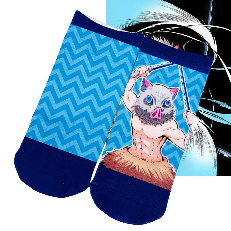 Demon Slayer 'Inosuke Hashibira' Ankle Socks — Little Sock Store