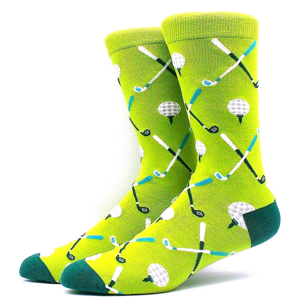 'Golf and Clubs' Crew Socks — Little Sock Store
