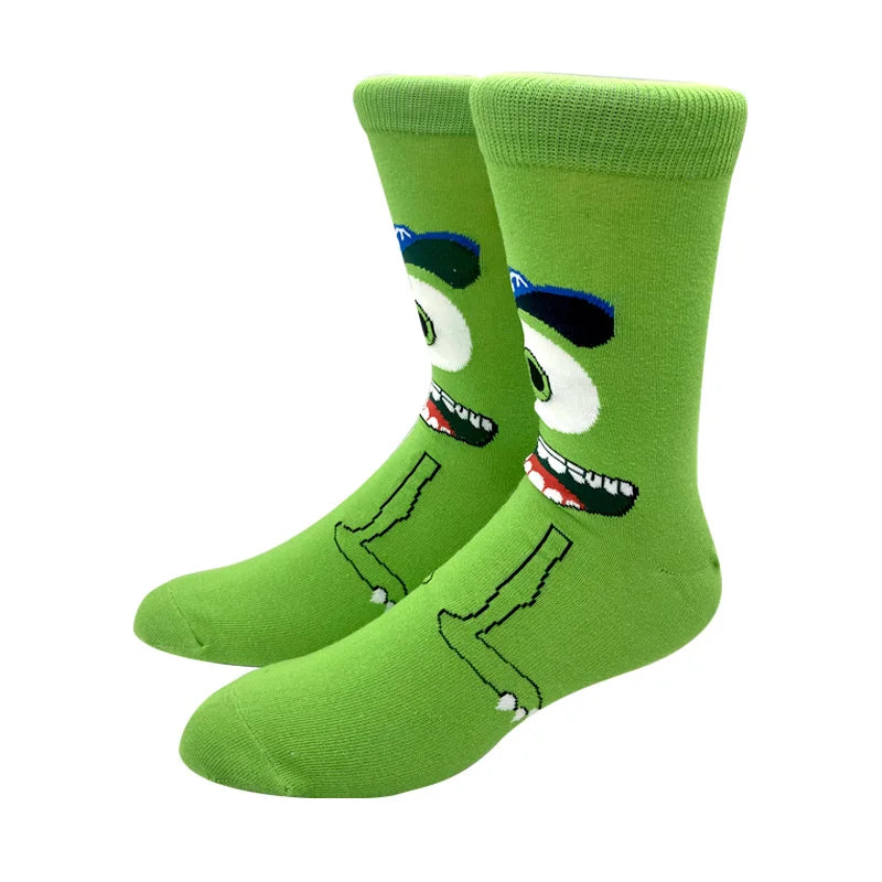 Monsters, Inc 'Wazowski Pattern' Crew Socks — Little Sock Store