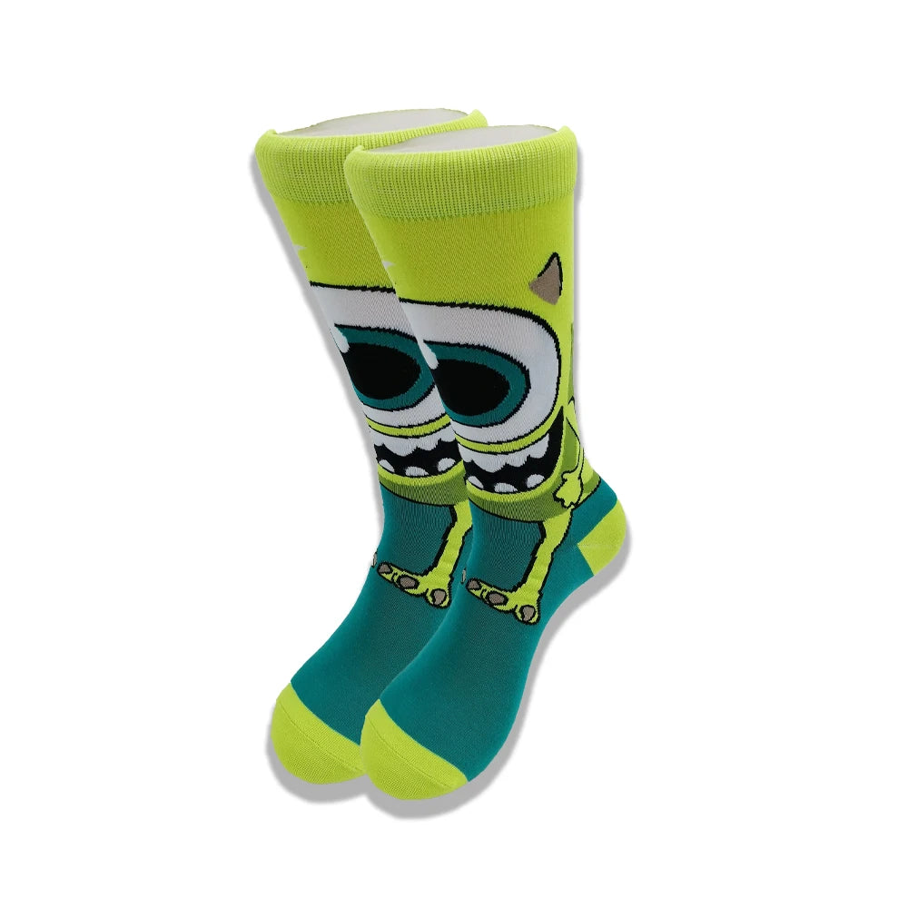 Monsters, Inc. 'Mike Wazowski' Crew Socks — Little Sock Store