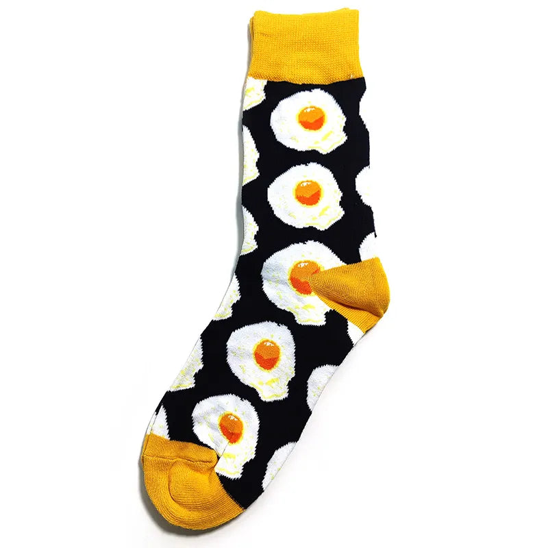 'Black Fried Egg' Crew Socks — Little Sock Store