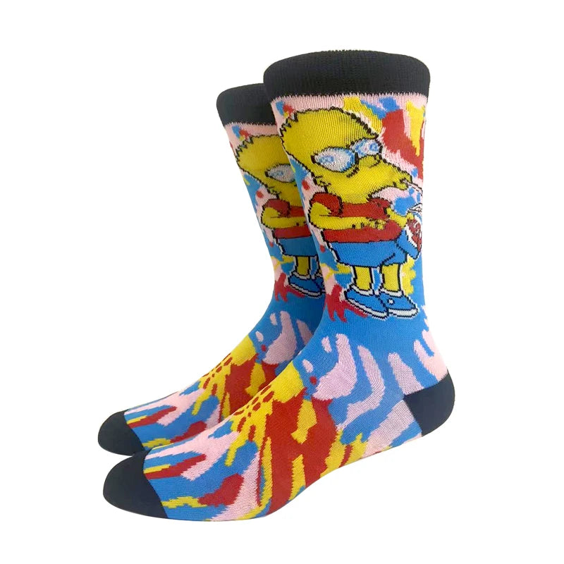 The Simpsons 'Bart | Tiedye' Crew Socks — Little Sock Store