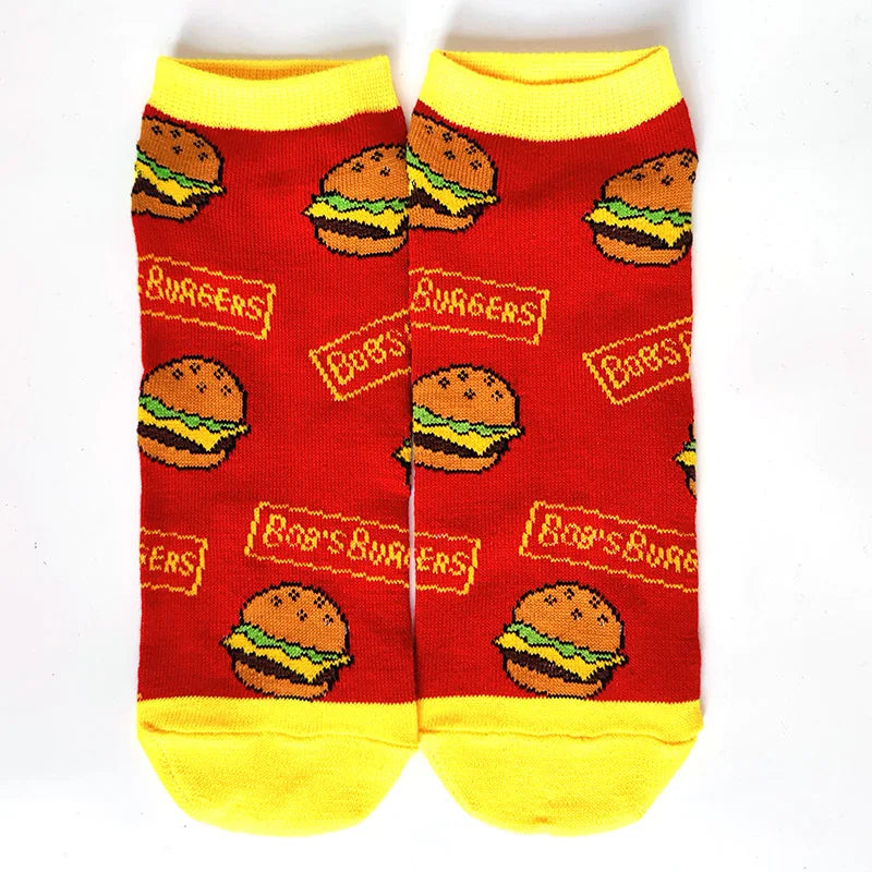 Bob's Burgers 'Burger' Ankle Socks — Little Sock Store