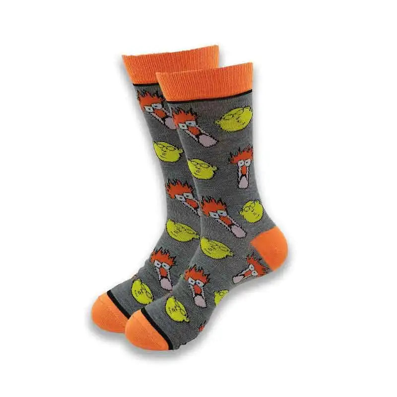 The Muppets 'Beaker | Dr. Bunsen Honeydew' Crew Socks — Little Sock Store