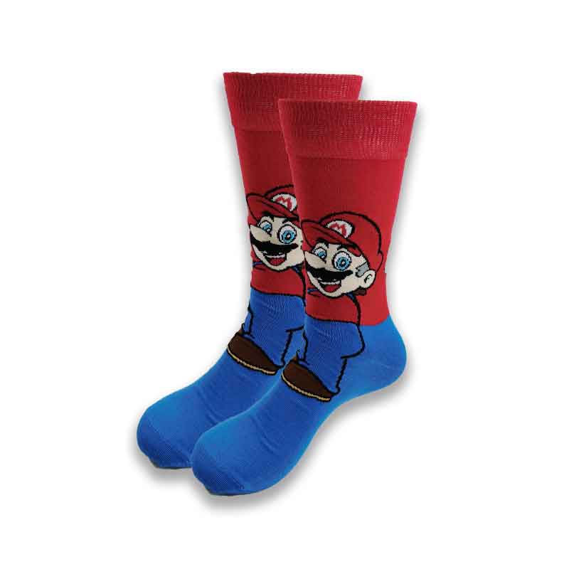 Super Mario 'Smiling Super Mario' Crew Socks — Little Sock Store