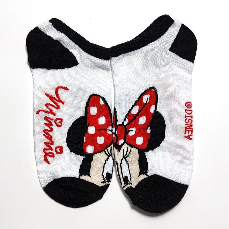 Mickey Mouse 'Minnie's Head ' Ankle Socks — Little Sock Store