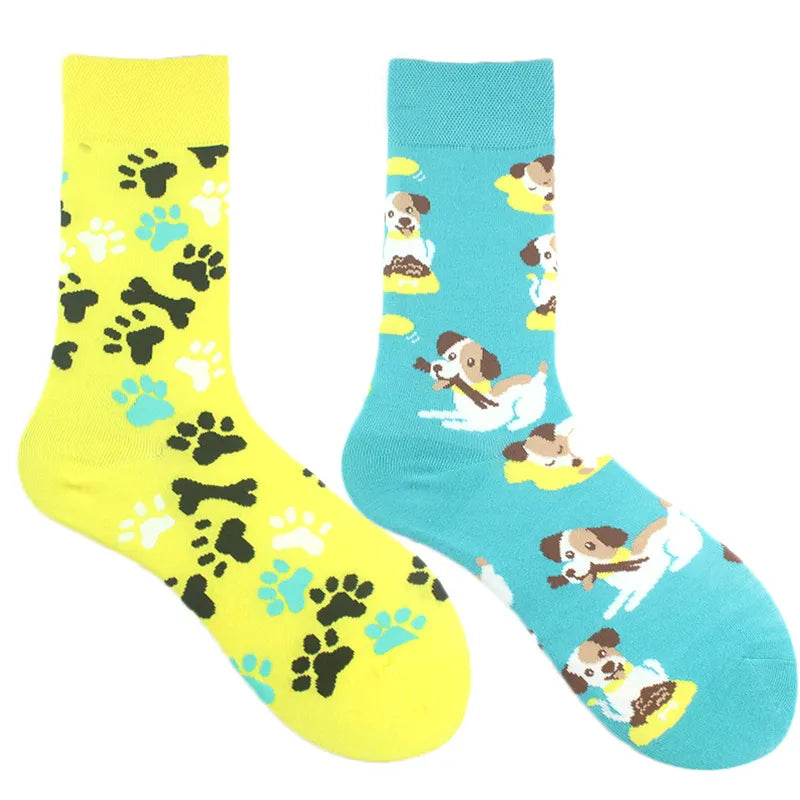 Mismatch 'All About Dogs' Crew Socks — Little Sock Store