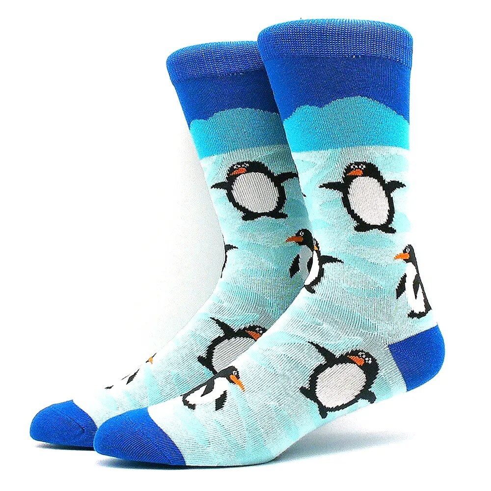 'Playful Penguin' Crew Socks — Little Sock Store