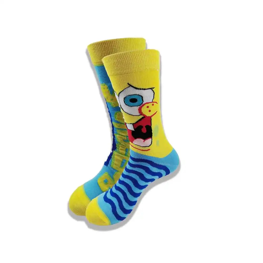 SpongeBob Squarepants 'Crazy Bob' Crew Socks — Little Sock Store