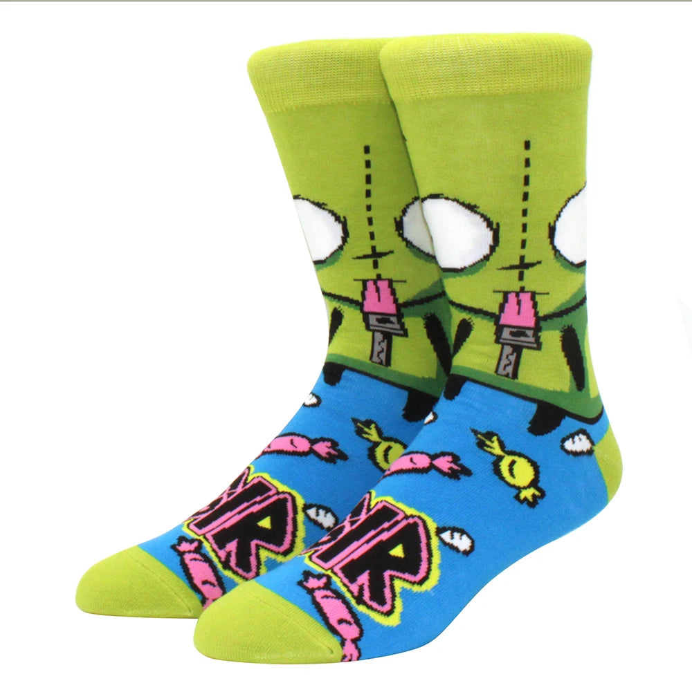 Invader Zim 'Gir' Crew Socks — Little Sock Store