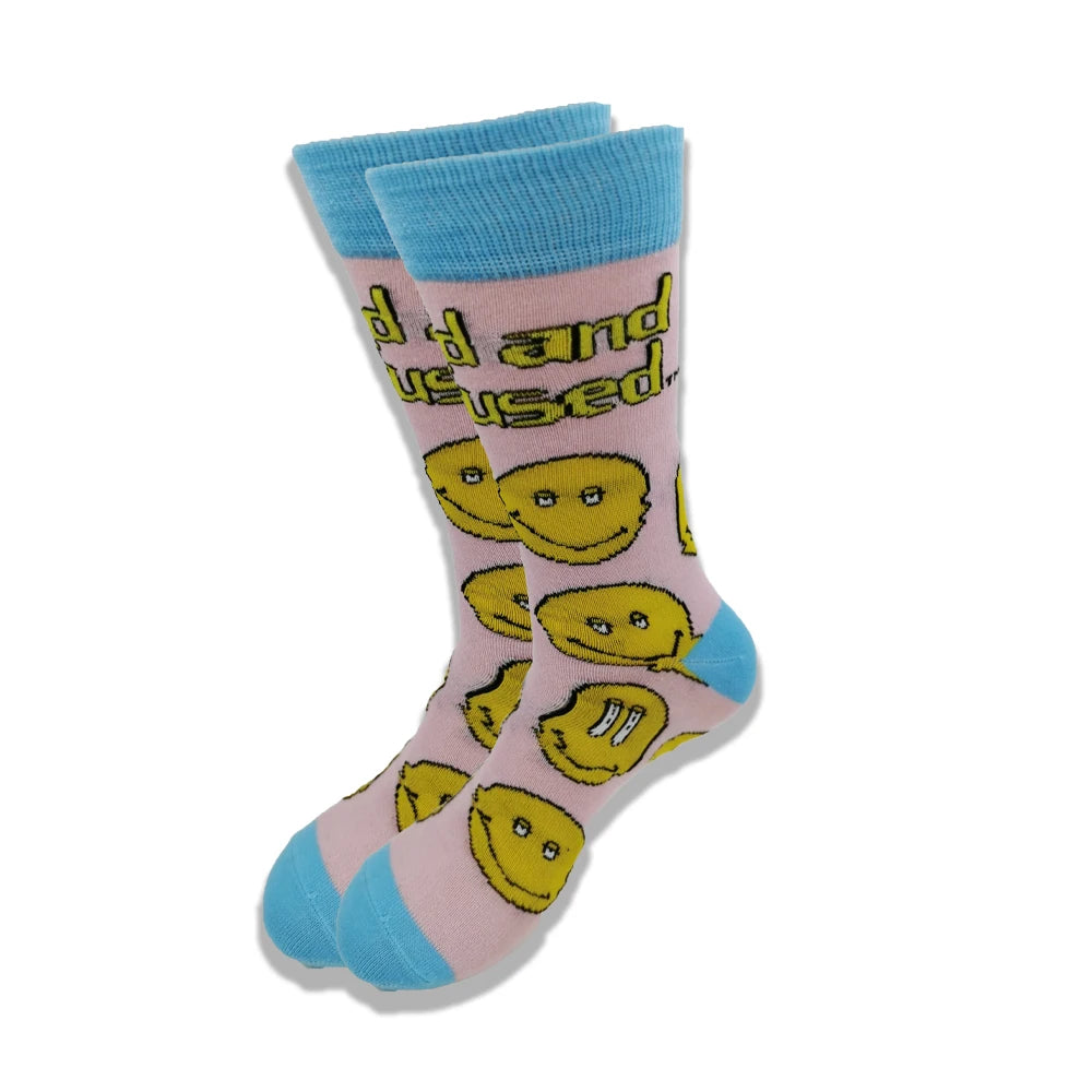 Dazed and Confused 'Cool | Smiley Face' Crew Socks — Little Sock Store