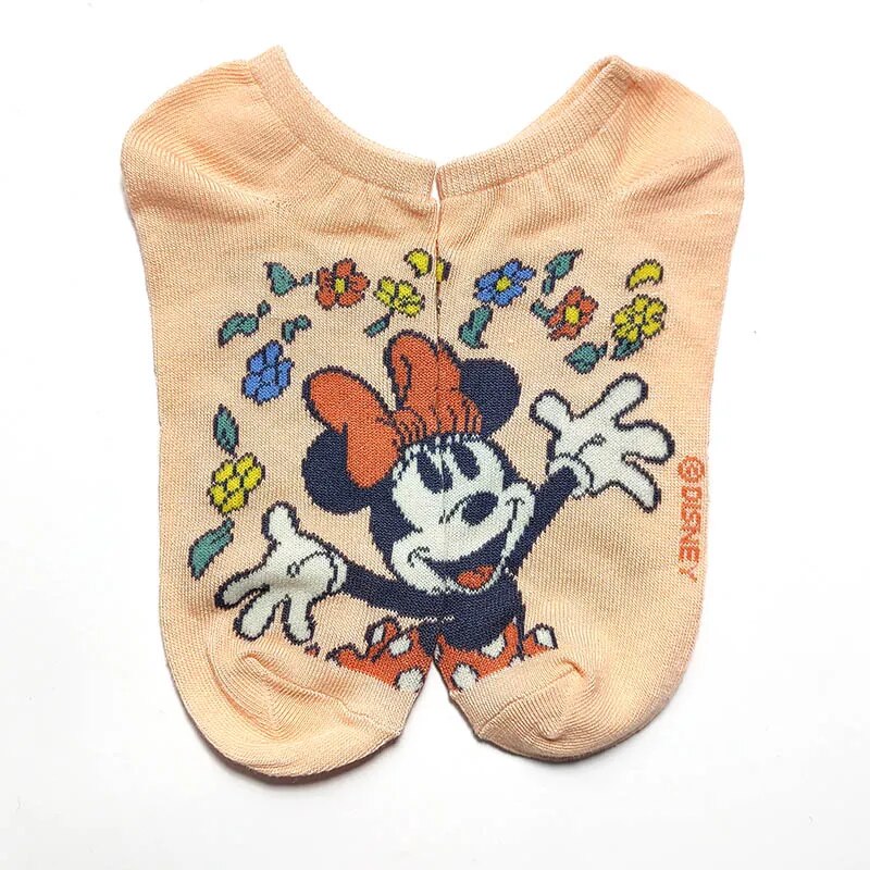 Mickey Mouse 'Flowerful Minnie' Ankle Socks — Little Sock Store