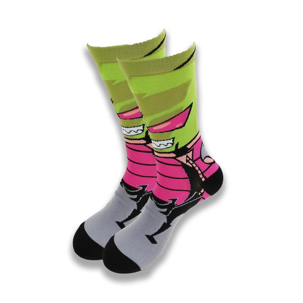 'Invader Zim' Crew Socks — Little Sock Store