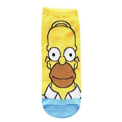 The Simpsons 'Homer Big Print' Ankle Socks — Little Sock Store