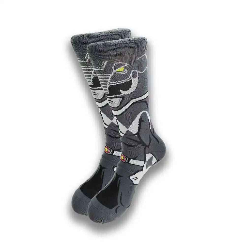 Power Rangers 'Black Ranger' Crew Socks — Little Sock Store