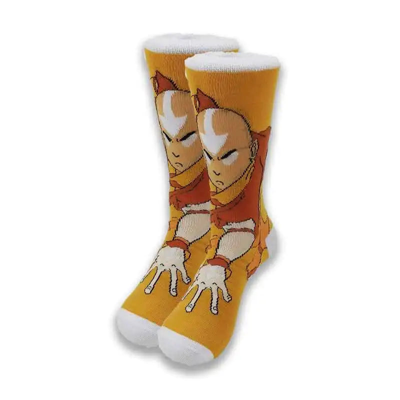 Avatar: The Last Airbender 'Serious Aang' Crew Socks — Little Sock Store