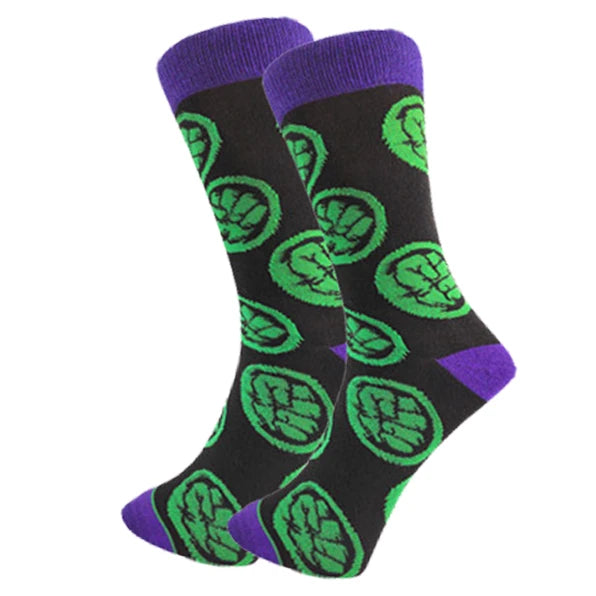 The Incredible Hulk 'Fist Logo' Crew Socks — Little Sock Store