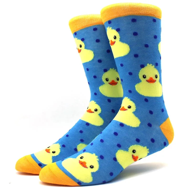 Rubber Ducky 'Pola Dots' Crew Socks — Little Sock Store