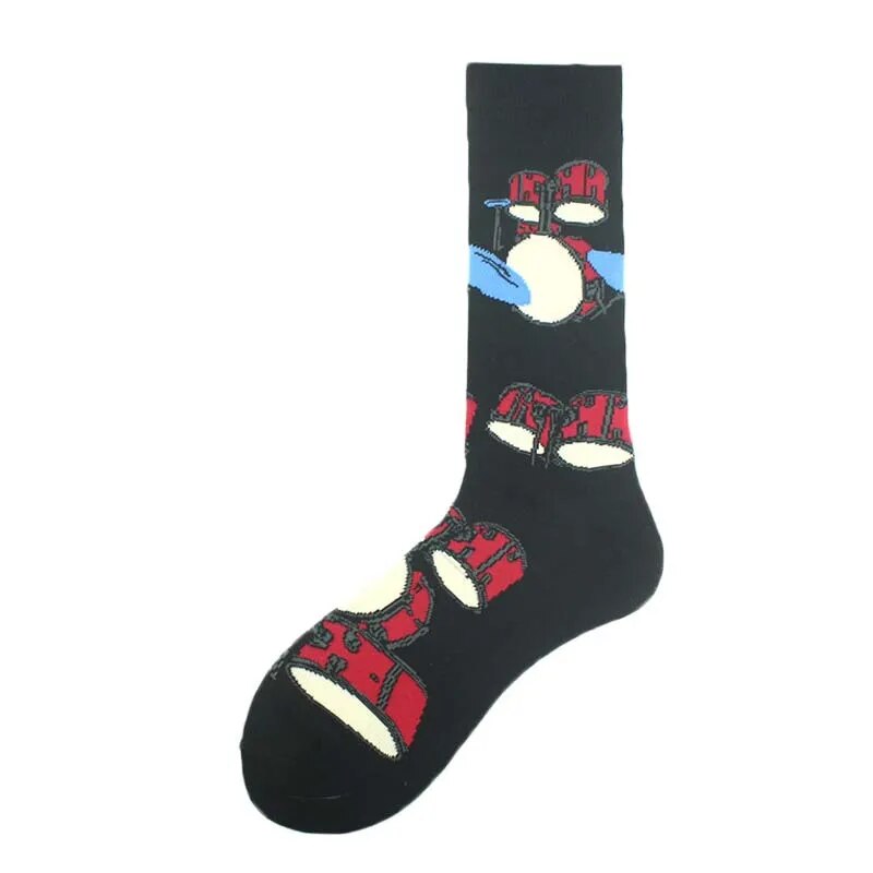'Rockstar Drum' Crew Socks — Little Sock Store