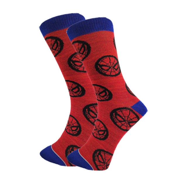 Spider-Man 'Mask Logo' Crew Socks — Little Sock Store