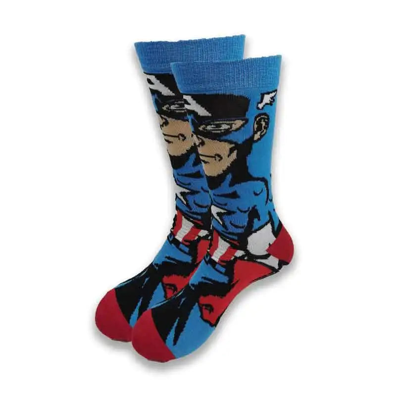 Captain America 'Animated' Crew Socks — Little Sock Store