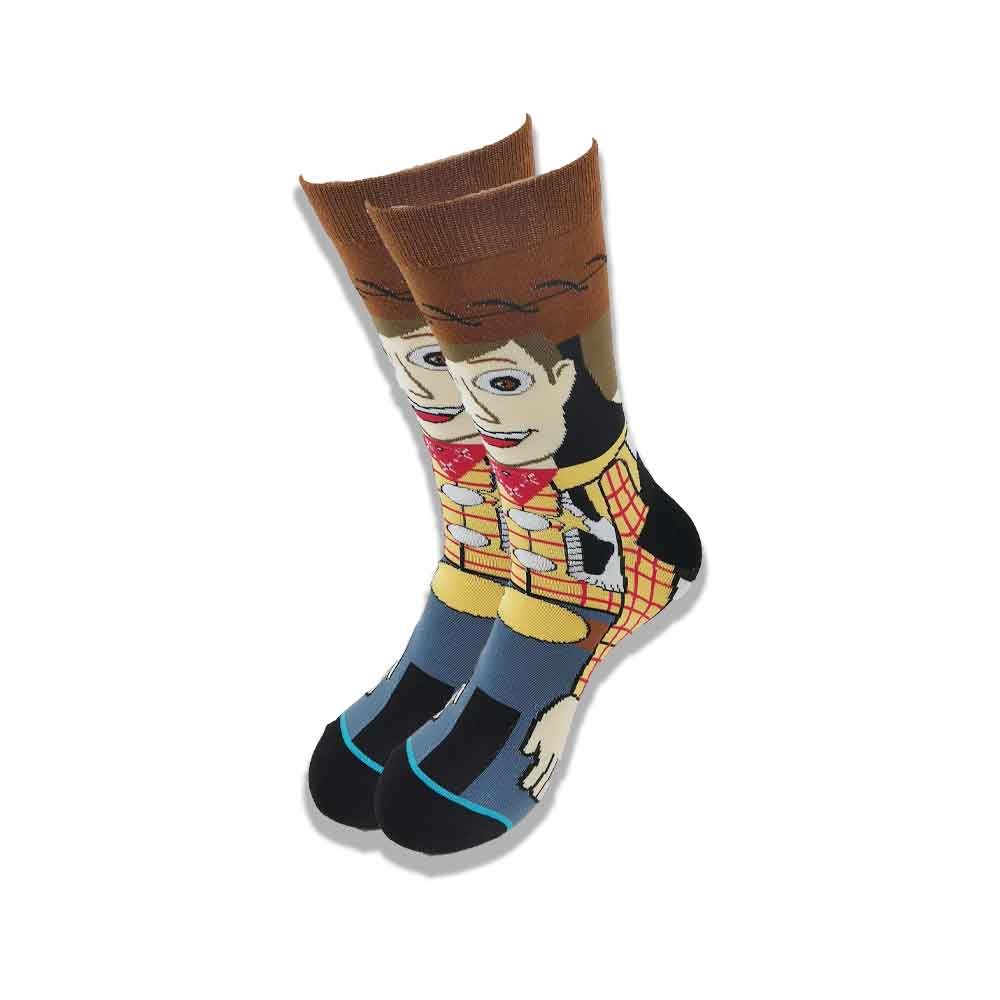 Toy Story 'Big Print Woody' Crew Socks — Little Sock Store
