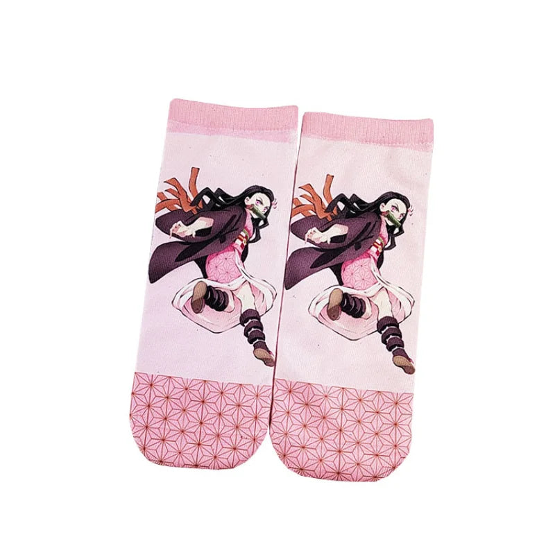 Demon Slayer 'Pink | Nezuko Kamado' Ankle Socks — Little Sock Store
