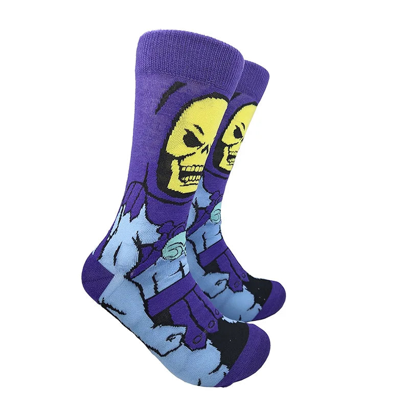 Masters of the Universe 'Skeletor' Crew Socks — Little Sock Store