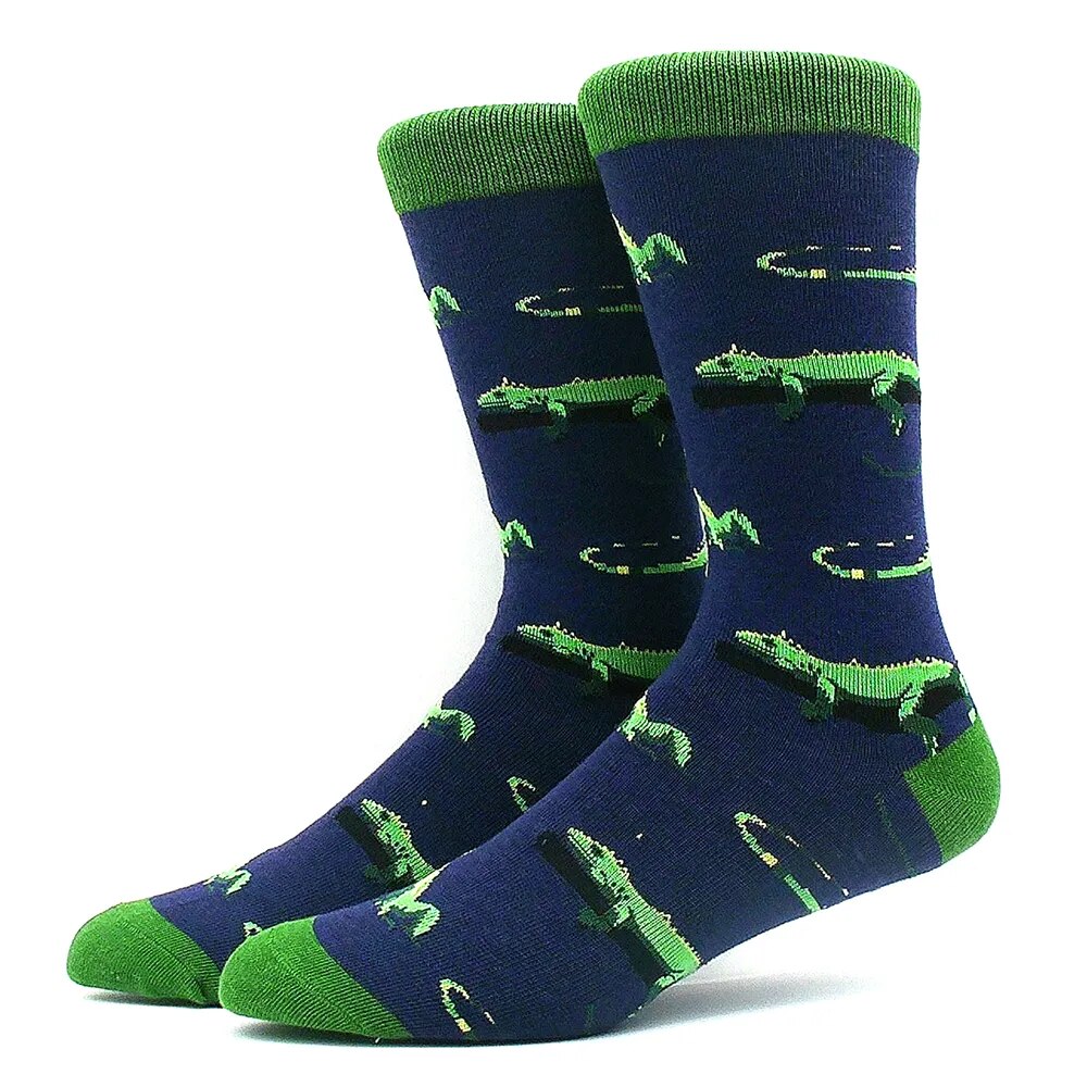 'Wild Crocodile' Crew Socks — Little Sock Store
