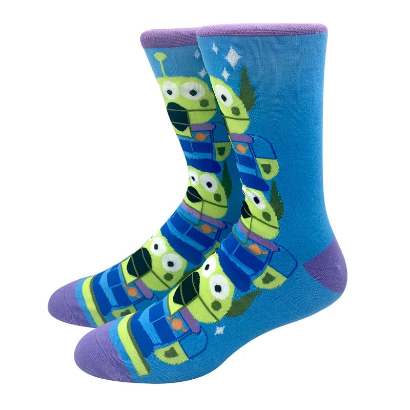 Toy Story 'Space Aliens' Crew Socks — Little Sock Store
