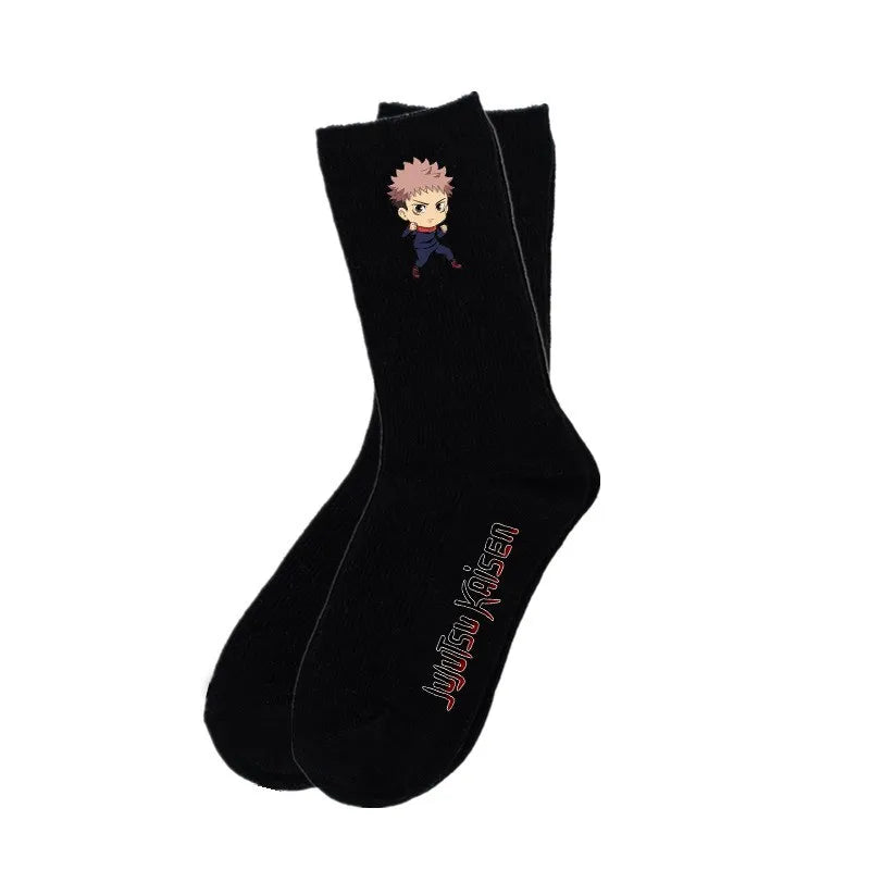Jujutsu Kaisen 'Yuji Itadori' Crew Socks — Little Sock Store