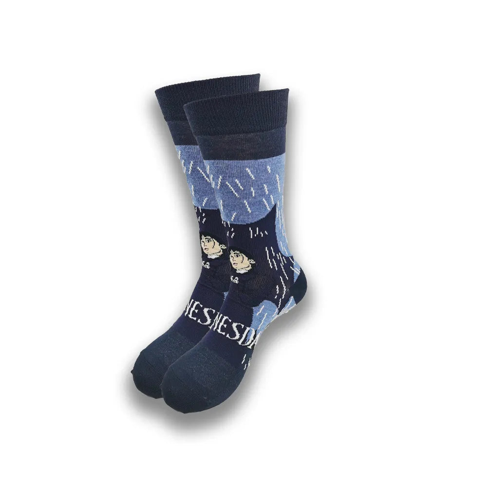 Addams Family 'Wednesday' Crew Socks — Little Sock Store