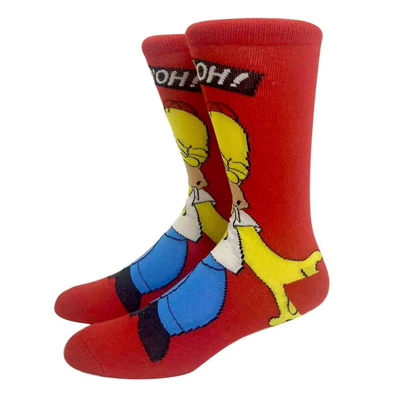 The Simpsons 'Angry Homer' Crew Socks — Little Sock Store
