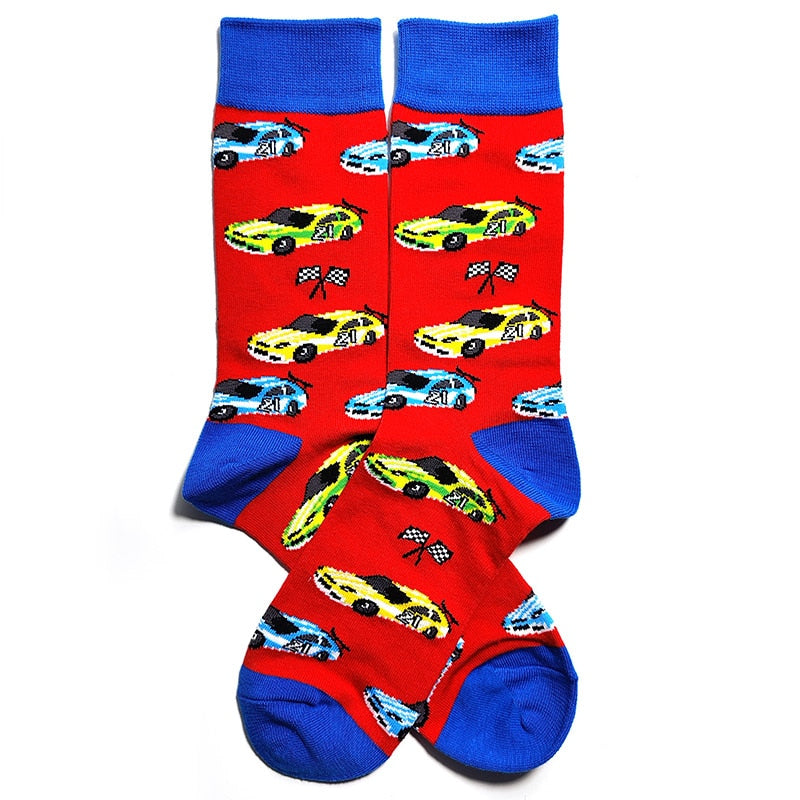 'Race Cars' Crew Socks — Little Sock Store