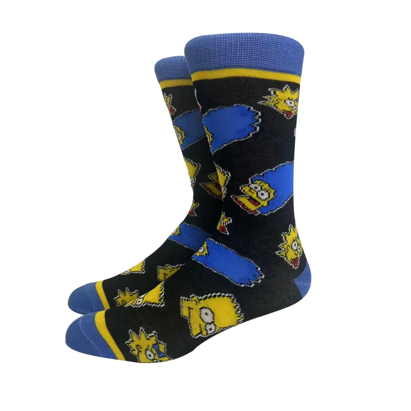 The Simpsons 'Margie x Bart x Lisa' Crew Socks — Little Sock Store