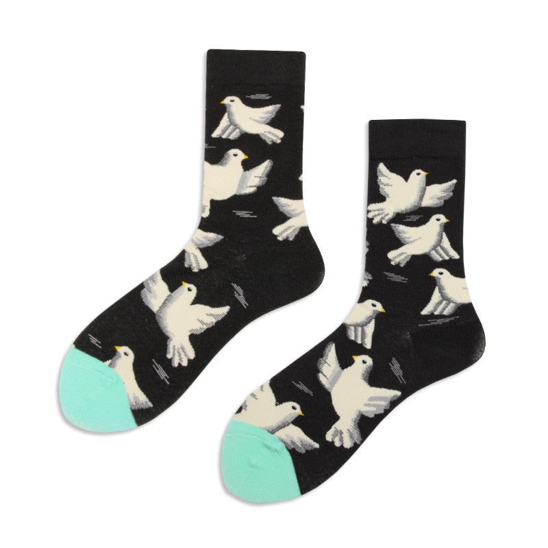 "Flying Dove" Crew Socks — Little Sock Store