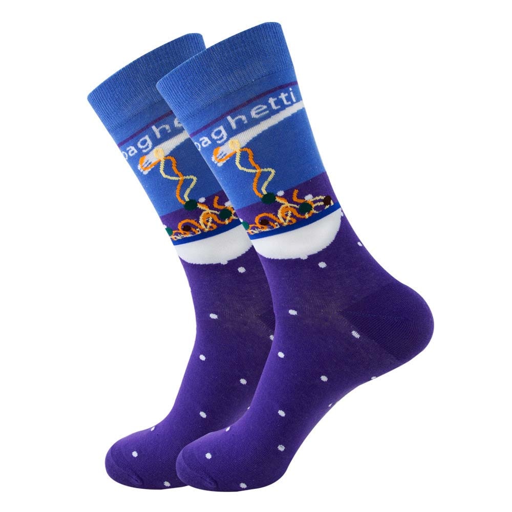 'Bowl Of Spaghetti' Crew Socks — Little Sock Store