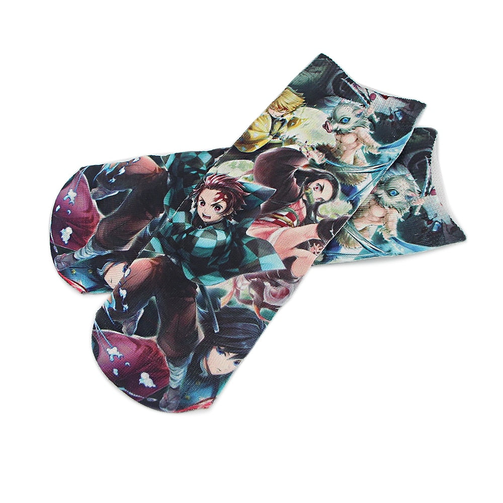 Demon Slayer "Demon Slayer Characters Version 2" Ankle Socks — Little ...