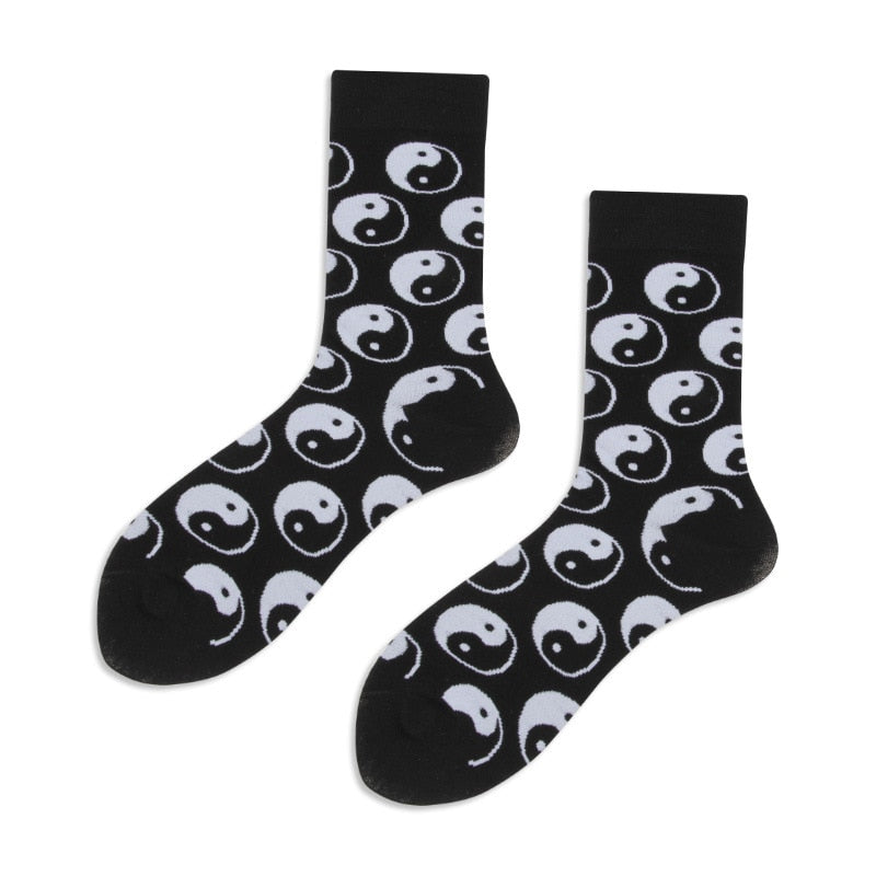 "Yin And Yang" Crew Socks — Little Sock Store