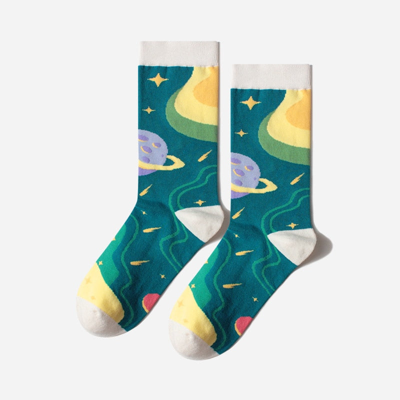 'Majestic Outer Space' Crew Socks — Little Sock Store