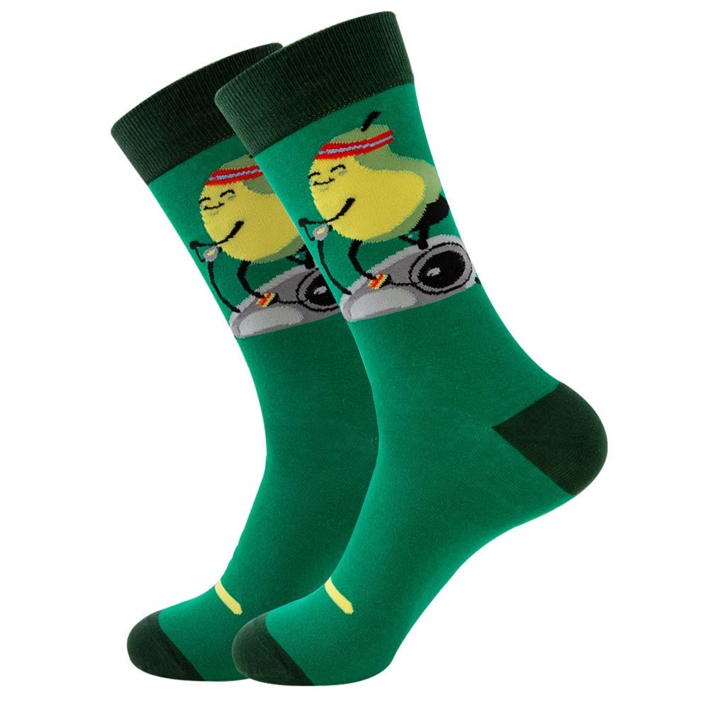 'Healthy Pear' Crew Socks — Little Sock Store