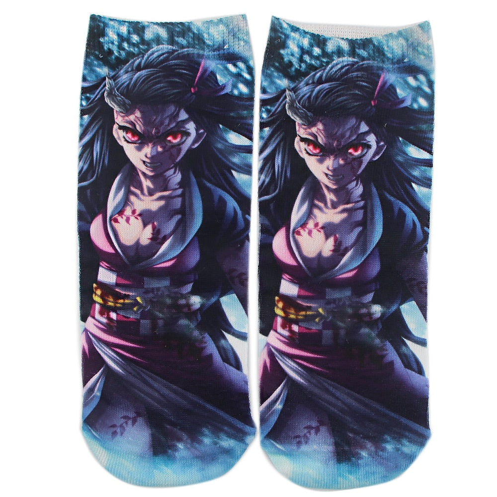 Demon Slayer "Nezuko Demon Form" Ankle Socks — Little Sock Store