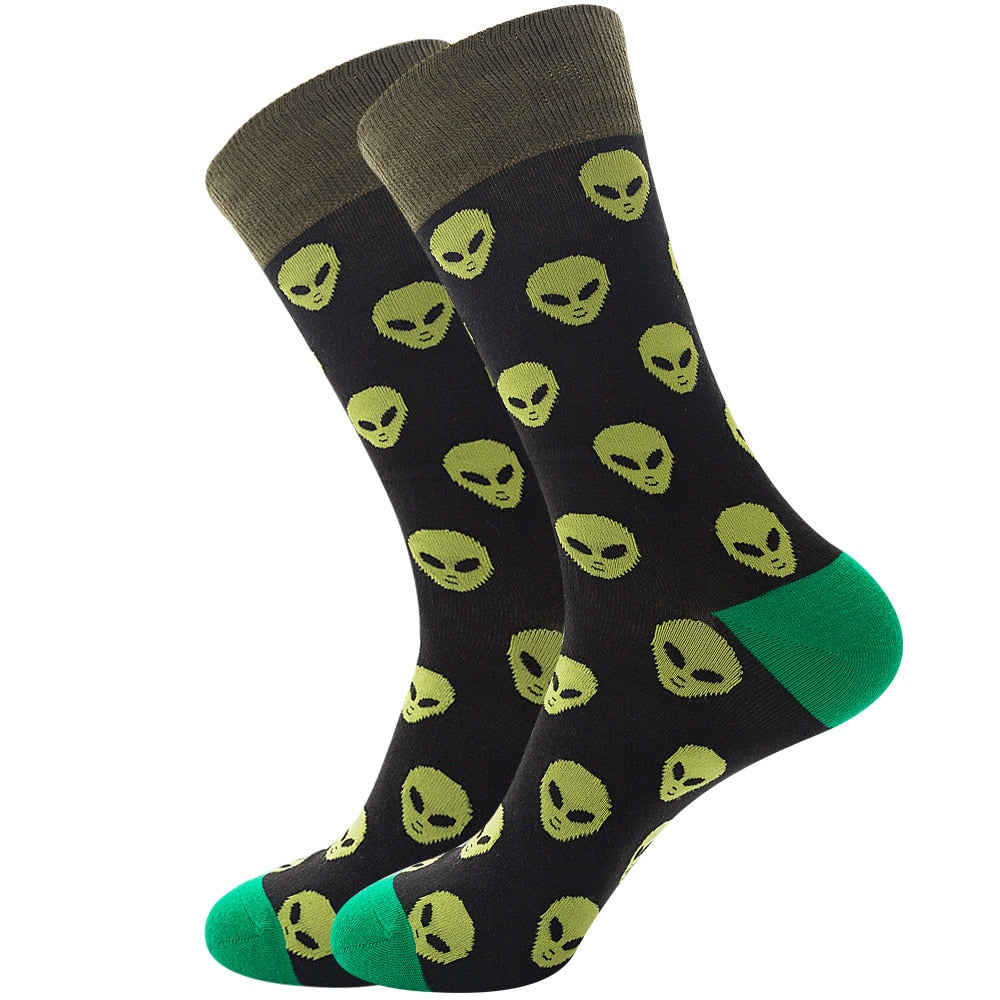 'Alien In Space' Crew Socks — Little Sock Store