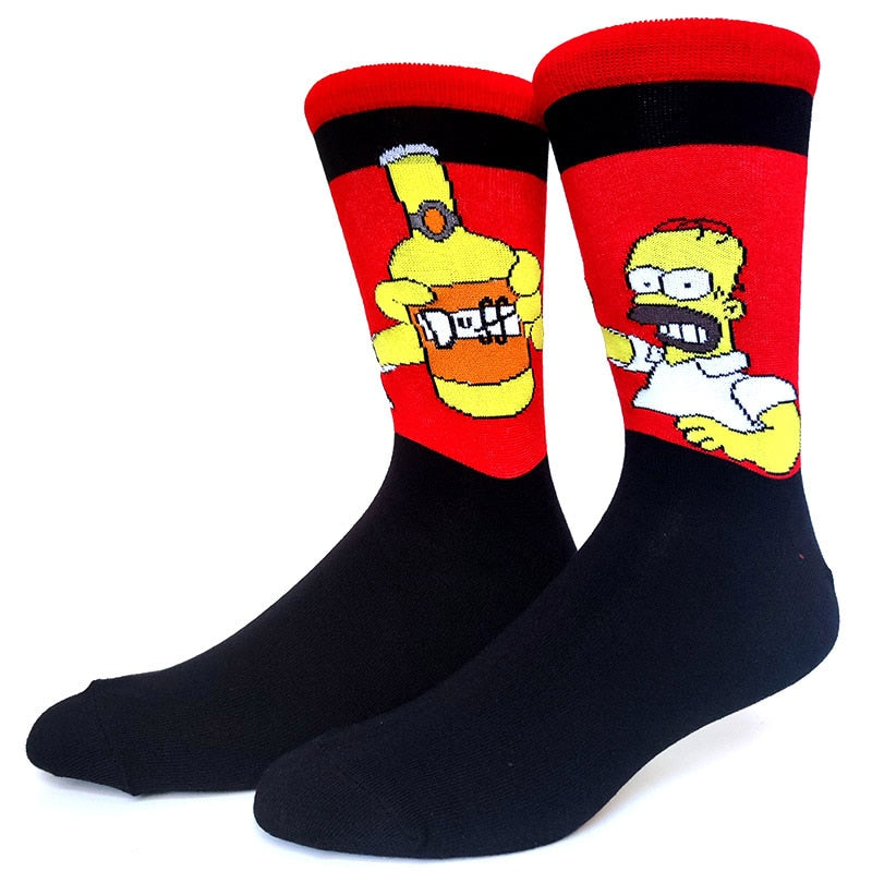 The Simpsons 'Homer | Drink Duff' Crew Socks — Little Sock Store